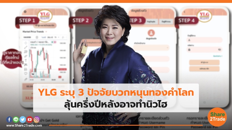 YLG ระบุ 3 ปัจจัยบวกหนุนทองคำโลก ลุ้นครึ่งปีหลังอาจทำนิวไฮ | Share2Trade